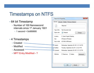 Ntfs forensics | PDF