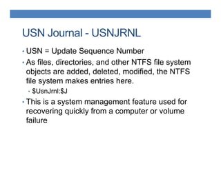 Ntfs forensics | PDF