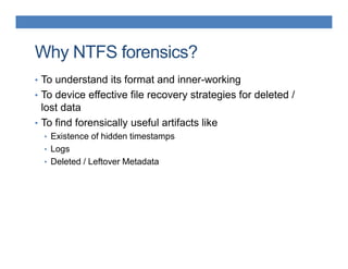 Ntfs forensics | PDF