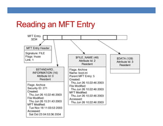 Ntfs forensics | PDF