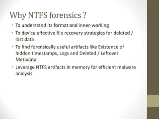 Ntfs forensics | PPT