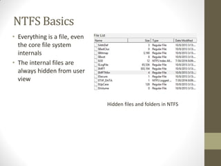 Ntfs forensics | PPT