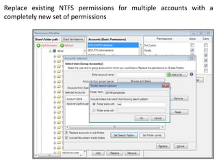 NTFS Security and Permissions Management Solution | PPT