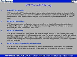 Ntf technik | PPT | Automotive Industry | Industries