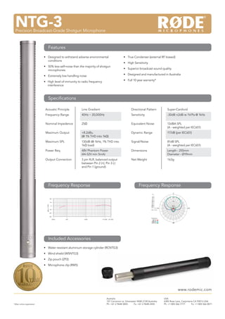 Rode NTG-3 | PDF | Digital Audio | Computer Software and Applications