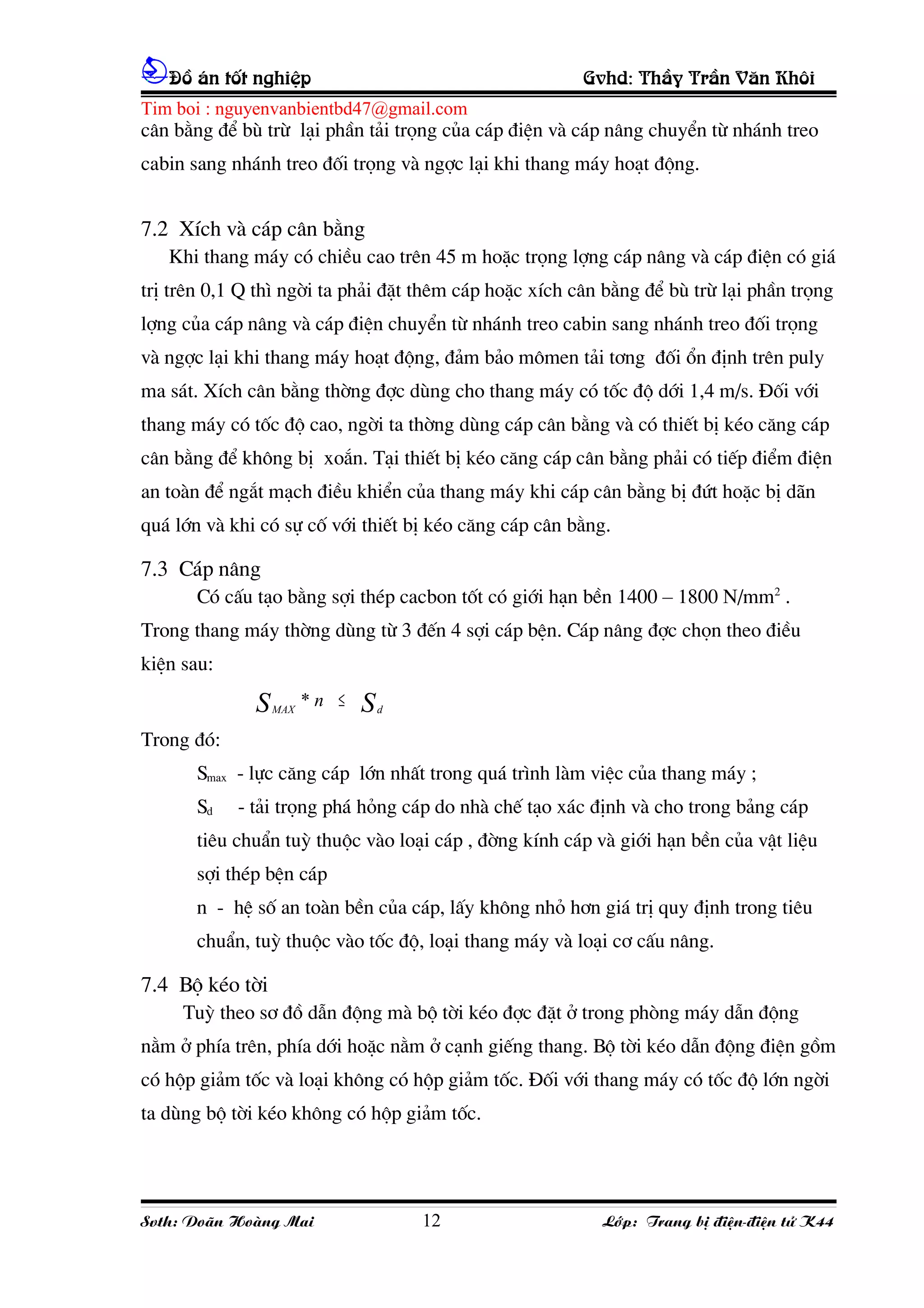 đồ áN thang máy 4 tầng dùng s7300 | PDF