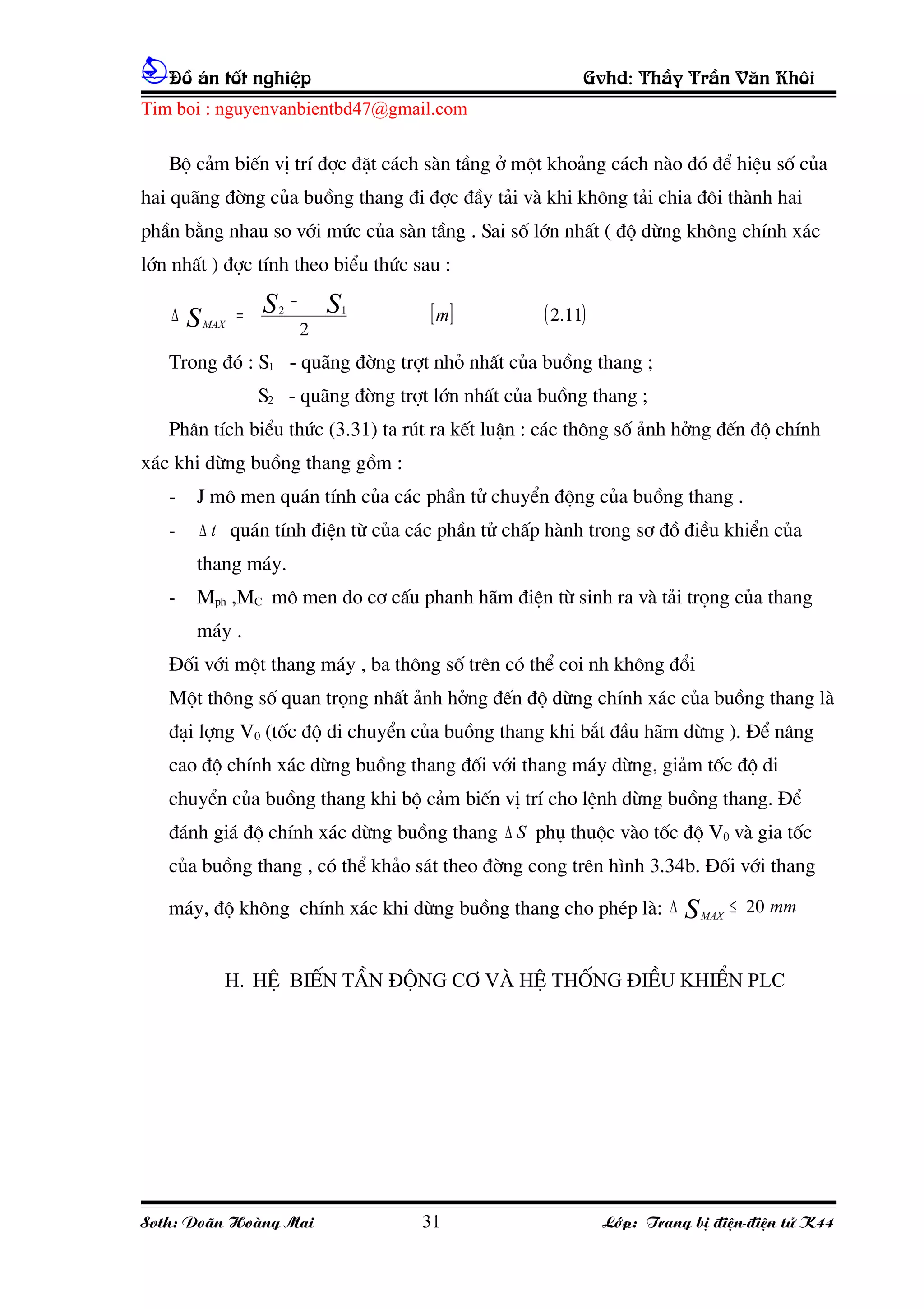 đồ áN thang máy 4 tầng dùng s7300 | PDF