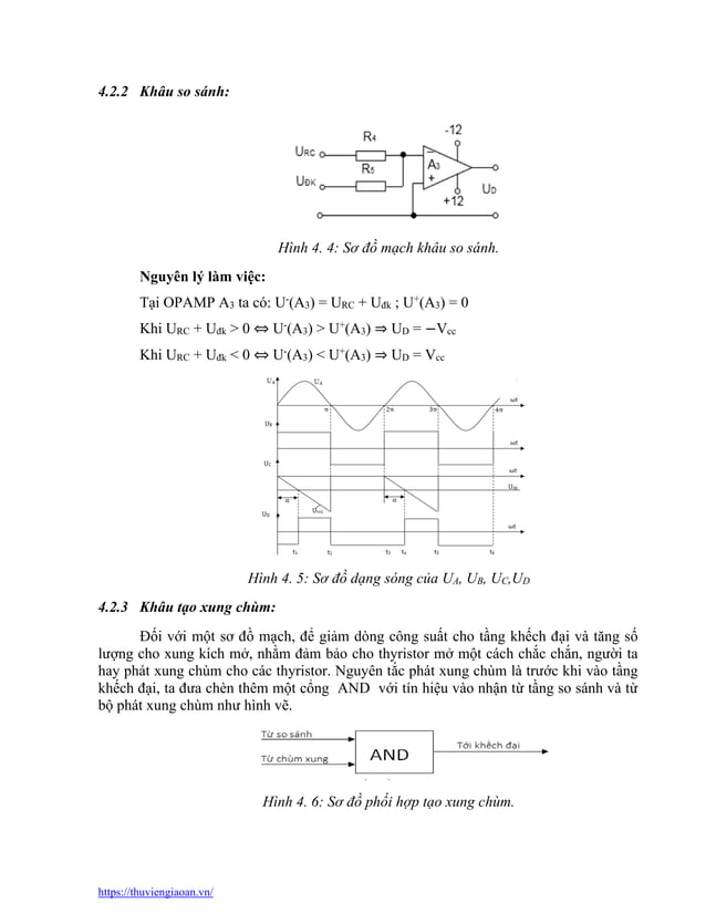 Đồ án Thiết kế bộ chỉnh lưu hình cầu 1 pha kép để điều khiển tốc độ động cơ điện 1 chiều kích từ ...