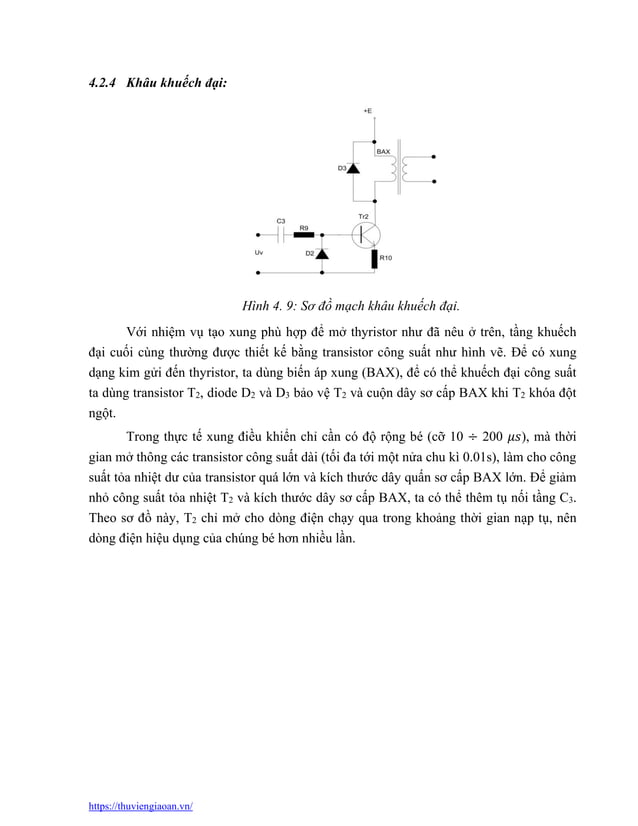 Đồ án Thiết kế bộ chỉnh lưu hình cầu 1 pha kép để điều khiển tốc độ động cơ điện 1 chiều kích từ ...