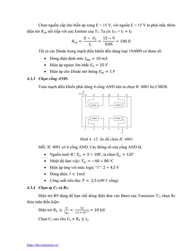 Đồ án Thiết kế bộ chỉnh lưu hình cầu 1 pha kép để điều khiển tốc độ động cơ điện 1 chiều kích từ ...
