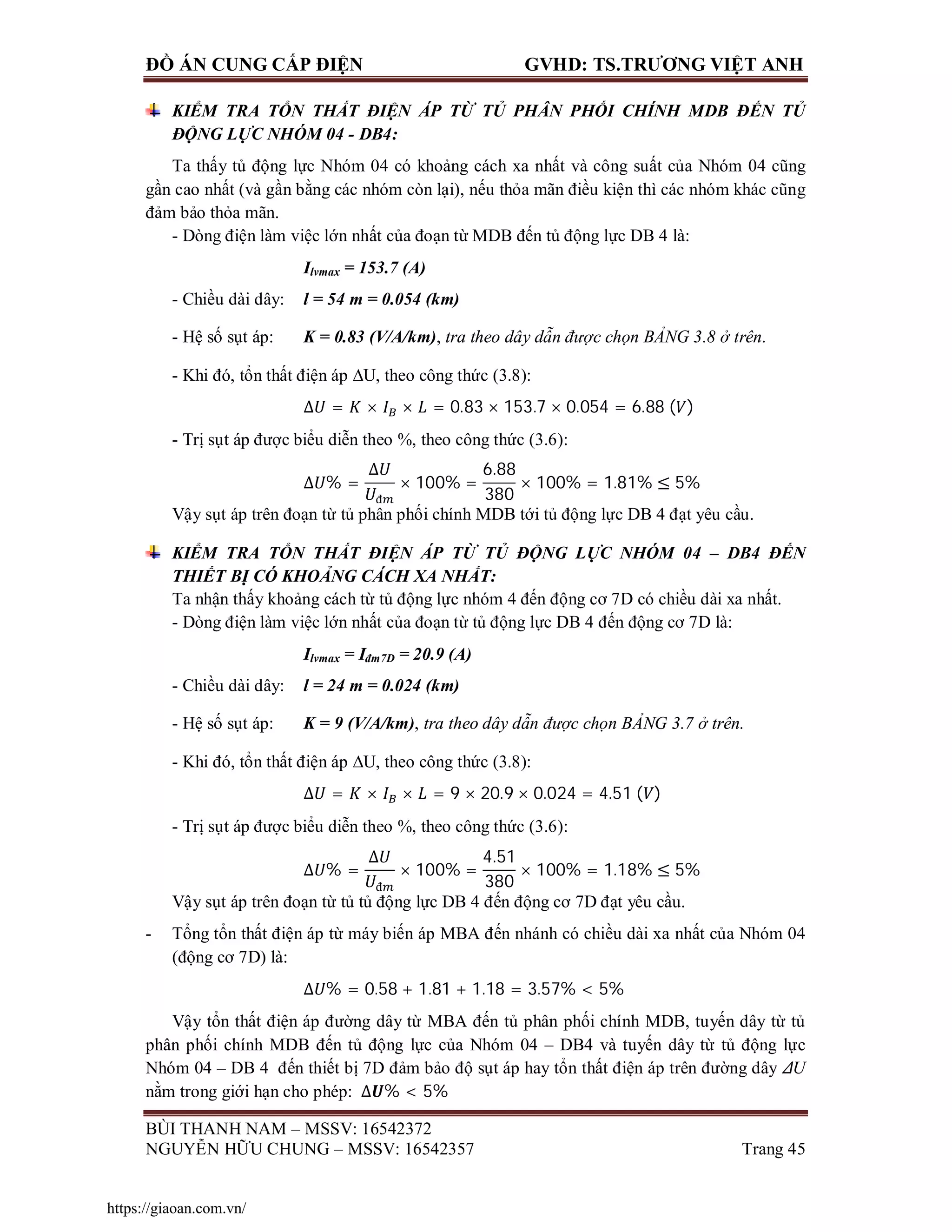 Đồ án Thiết kế hệ thống cung cấp điện cho một phân xưởng | PDF