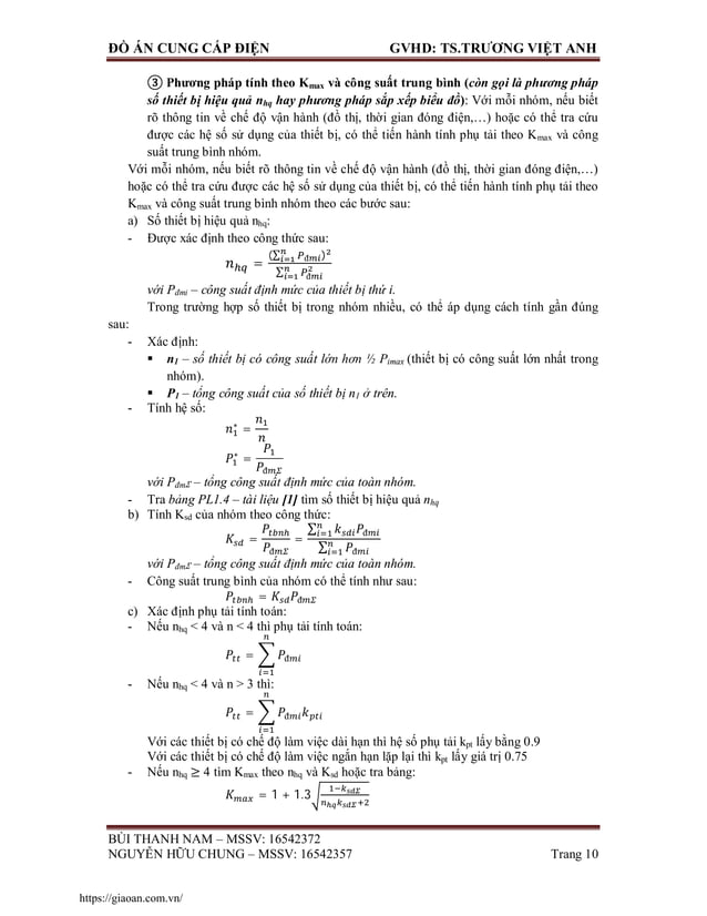 Đồ án Thiết kế hệ thống cung cấp điện cho một phân xưởng | PDF