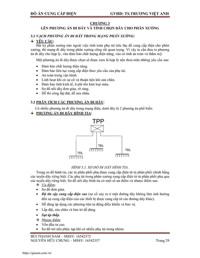Đồ án Thiết kế hệ thống cung cấp điện cho một phân xưởng | PDF