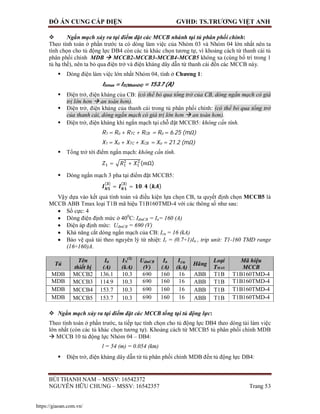 Đồ án Thiết kế hệ thống cung cấp điện cho một phân xưởng | PDF