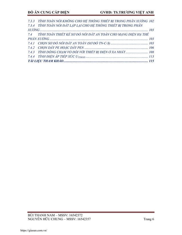 Đồ án Thiết kế hệ thống cung cấp điện cho một phân xưởng | PDF