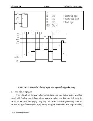 Đồ án Thiết kế hệ thống điều khiển đèn giao thông tại ngã tư dùng bộ điều khiển PLC S7 - 200 | PDF