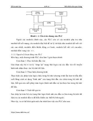 Đồ án Thiết kế hệ thống điều khiển đèn giao thông tại ngã tư dùng bộ điều khiển PLC S7 - 200 | PDF
