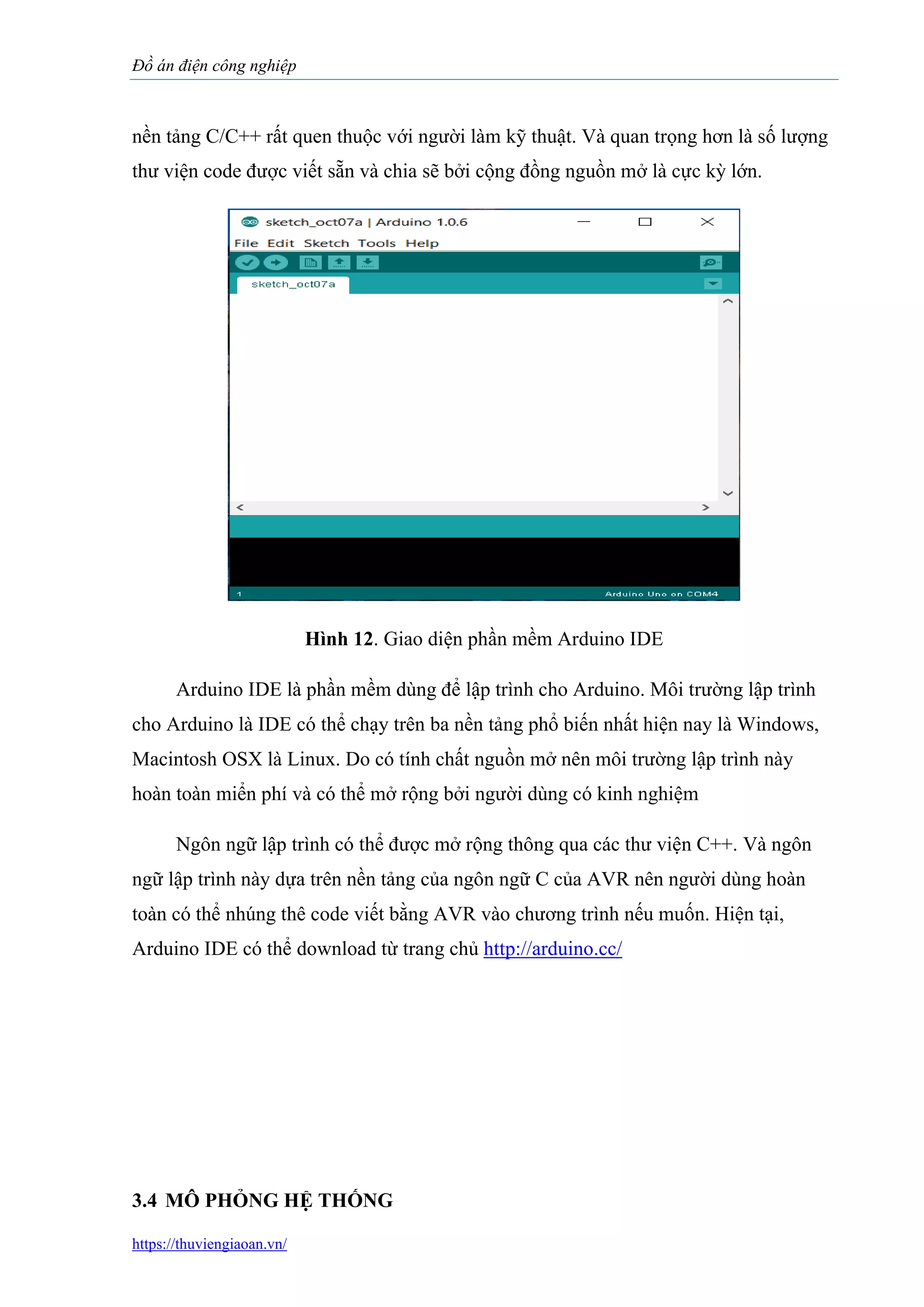 Đồ án Thiết kế hệ thống tưới cây tự động sử dụng Arduino | PDF