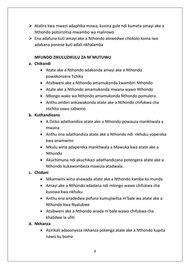 Nthondo_PDF.pdf for Malawian secondary school s | PDF