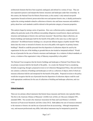 Forum Journal (Summer 2014): Collections Policy Position Paper | PDF