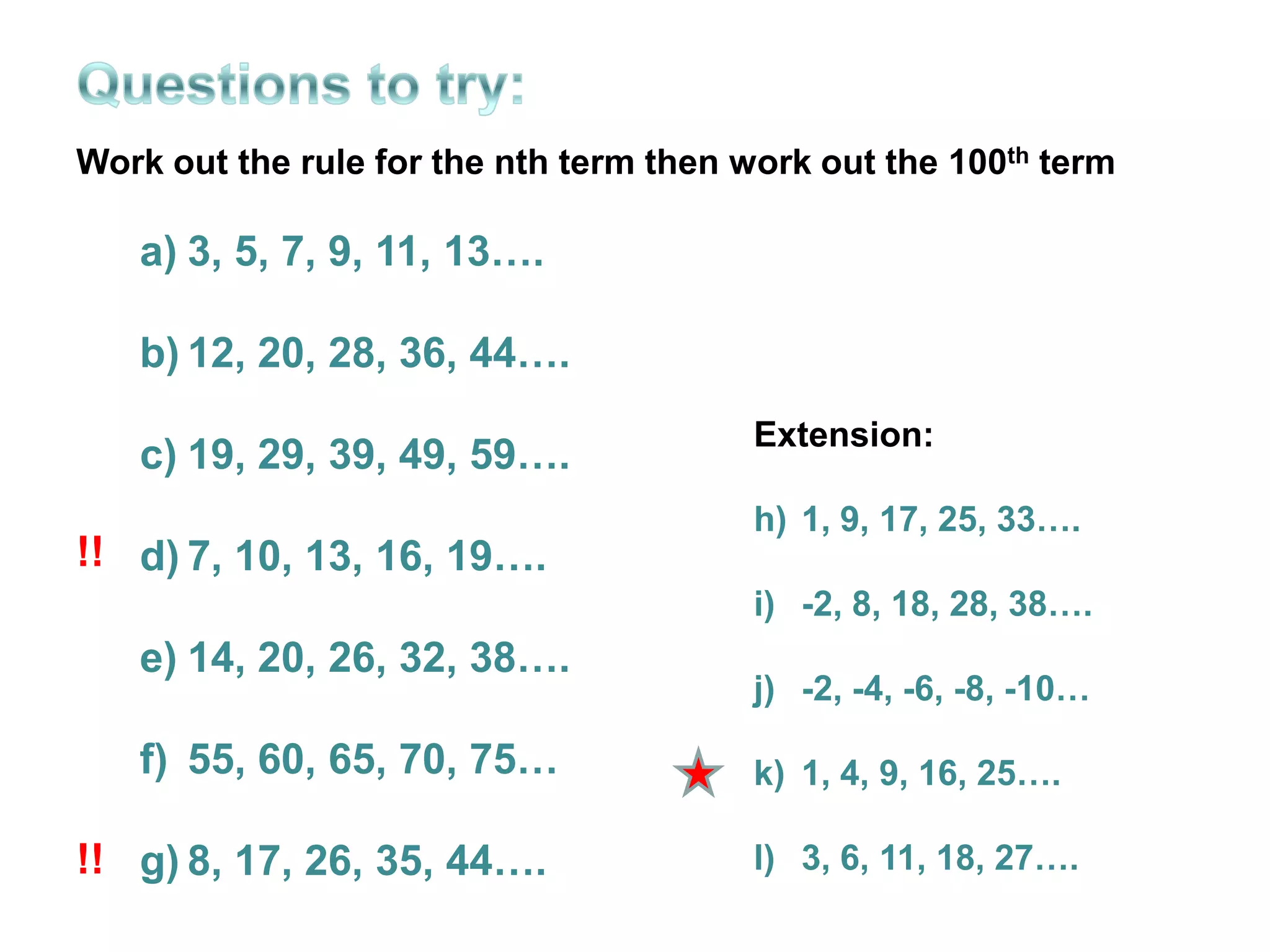 Nth term algebra_level_6 | PPTX