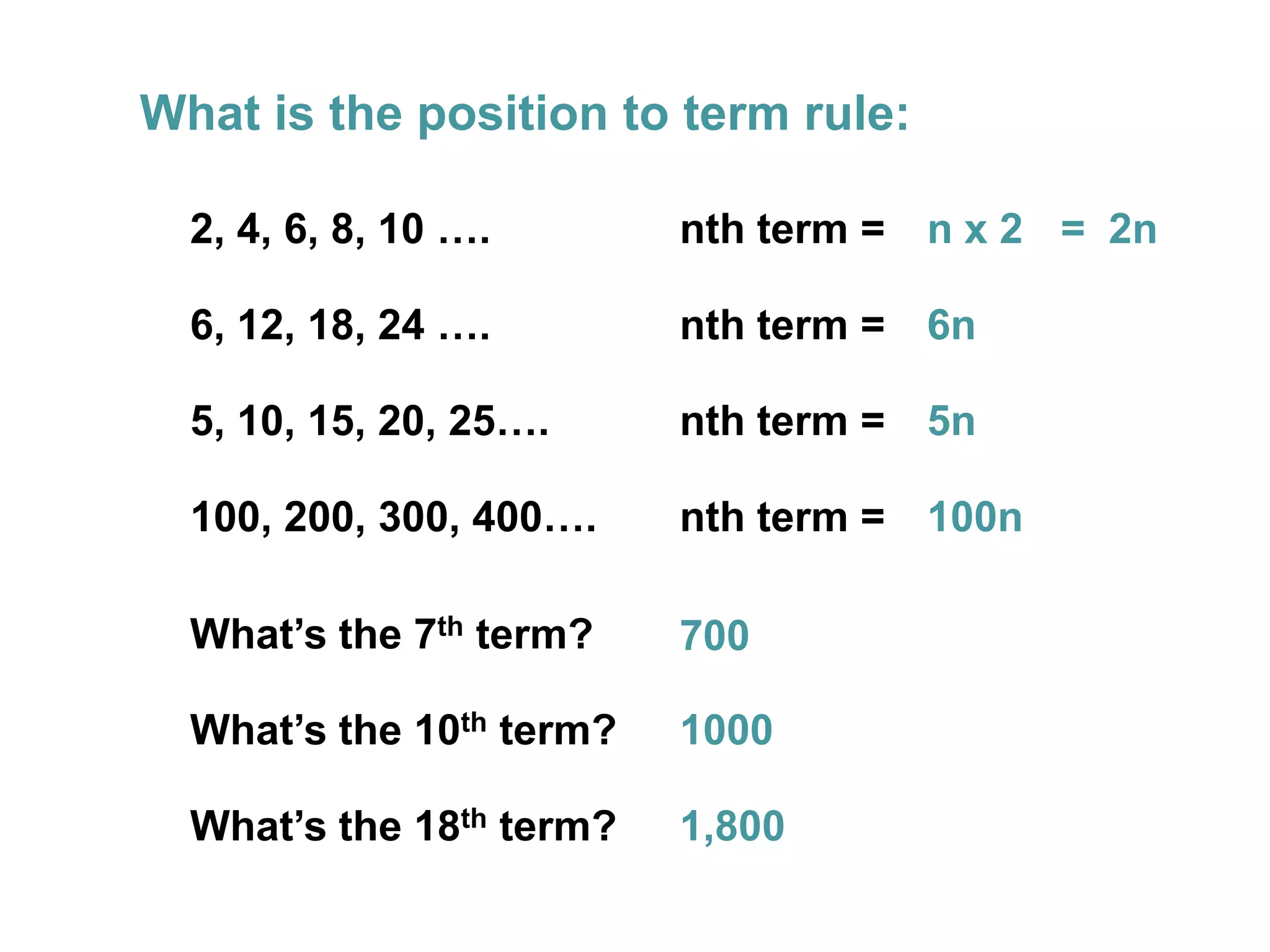 Nth term algebra_level_6 | PPTX