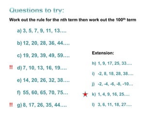 Nth term algebra_level_6 | PPTX