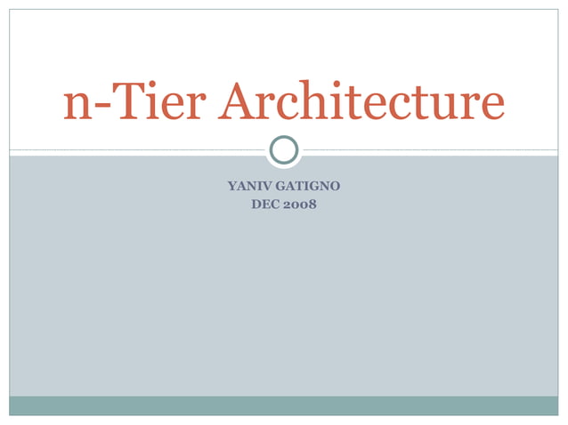 Multi Tier Architecture | PPS