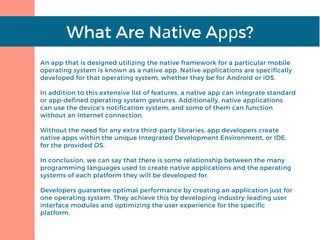 Confused about Native vs Hybrid vs Cross-Platform ? | PPT