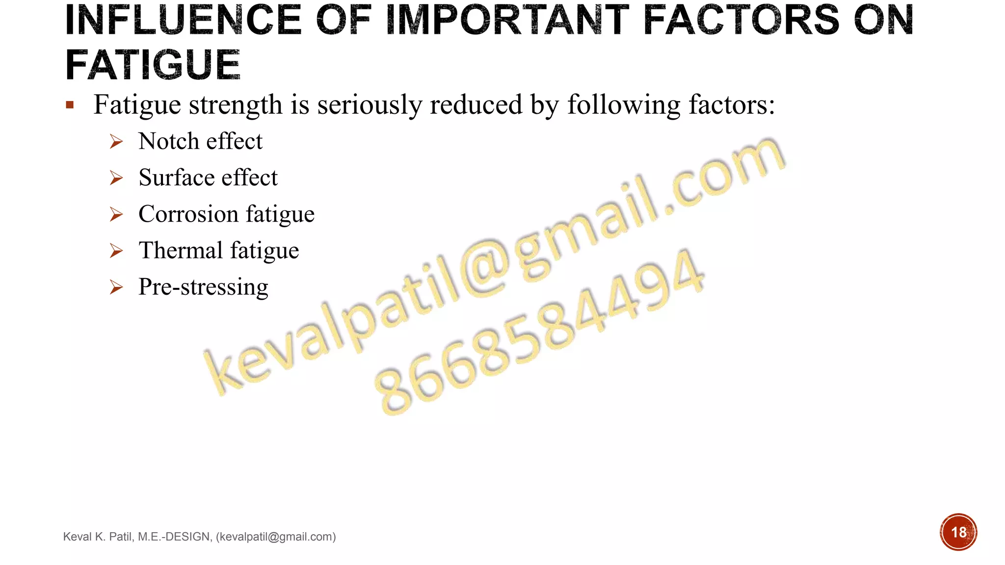 Failure mechanics: Fatigue Failure | PPTX