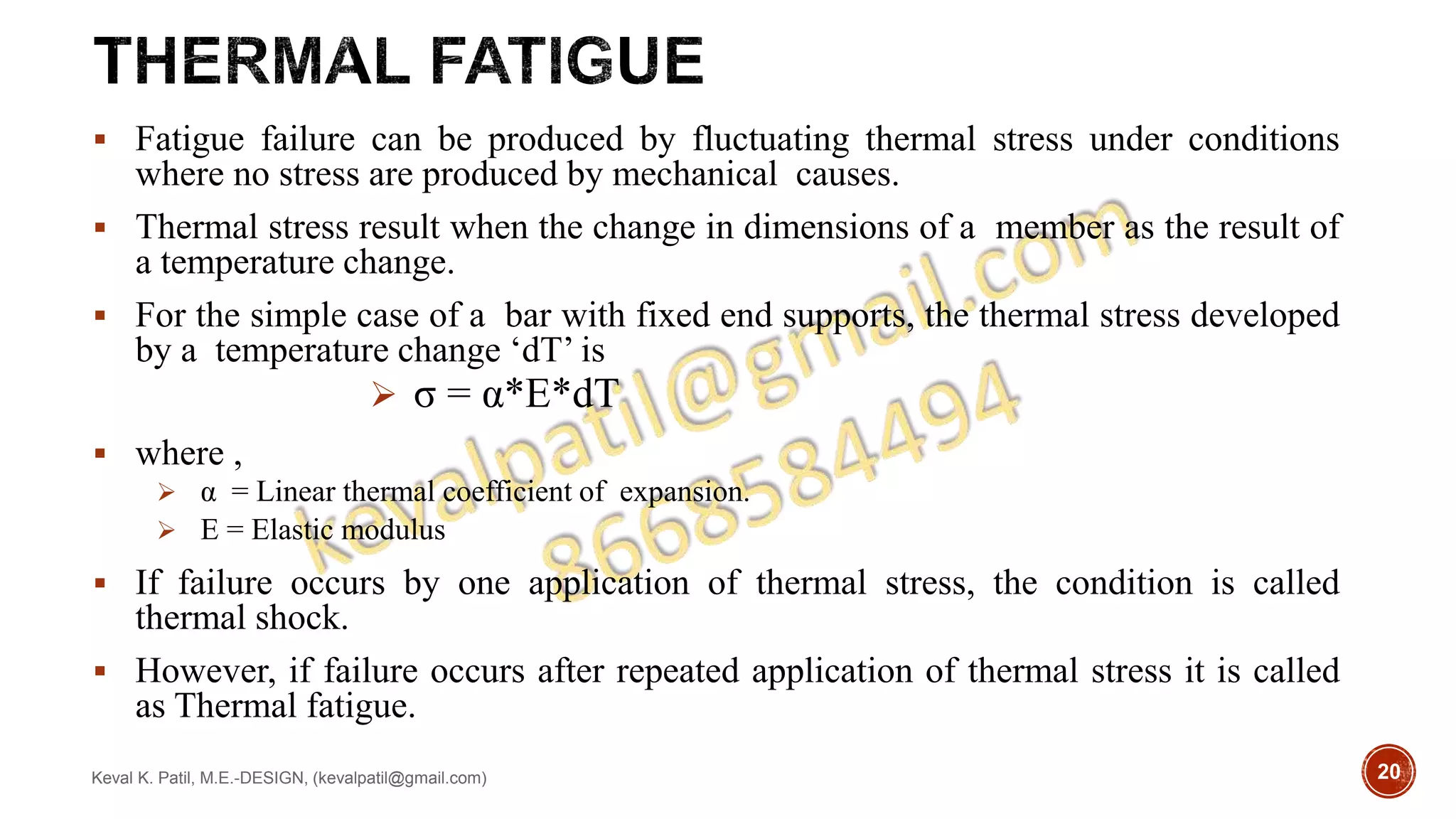 Failure mechanics: Fatigue Failure | PPTX