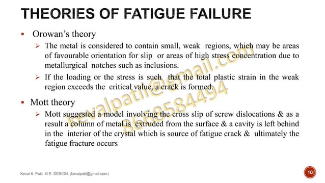 Failure mechanics: Fatigue Failure | PPTX | Geology | Science