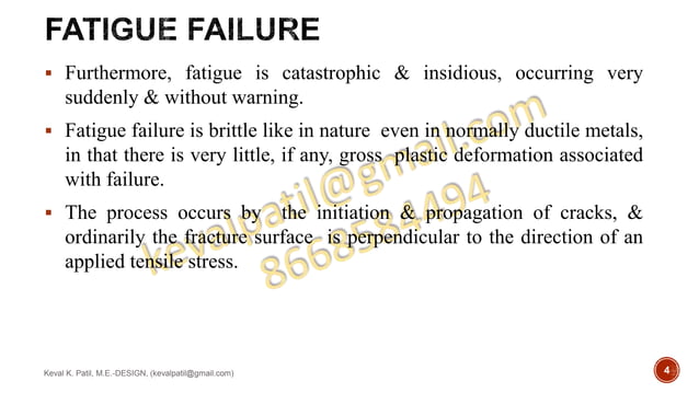 Failure mechanics: Fatigue Failure | PPTX | Geology | Science