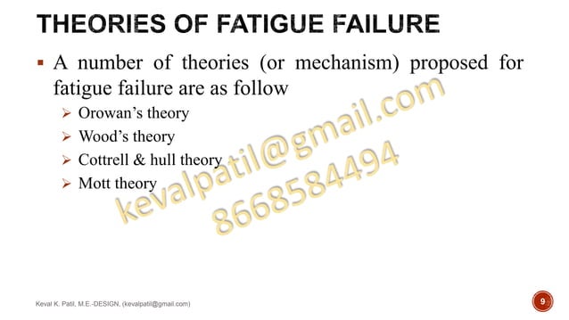 Failure mechanics: Fatigue Failure | PPTX | Geology | Science