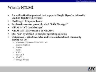 Ntlm Unsafe | PPT