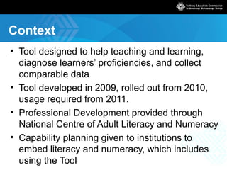NTLT 2012 - ALNAT Assessment tool – What you need to know! | PPT