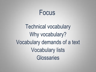 NTLT 2012 - How technical vocabulary is used in vocational contexts | PPT