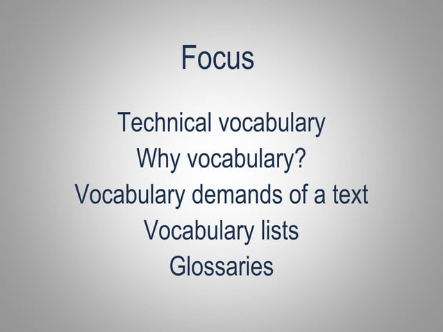 NTLT 2012 - How technical vocabulary is used in vocational contexts | PPT