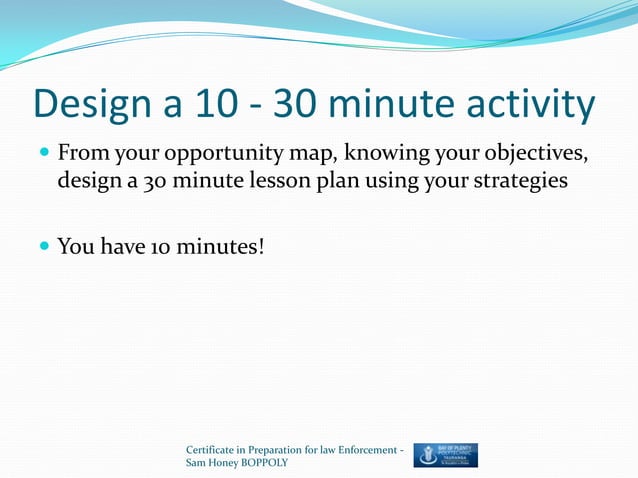 NTLTC 2011 - They can't learn if they don't attend - Reflections on ...
