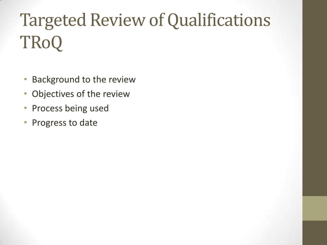 NTLTC 2011 Developing Robust Graduate Profiles | PPT