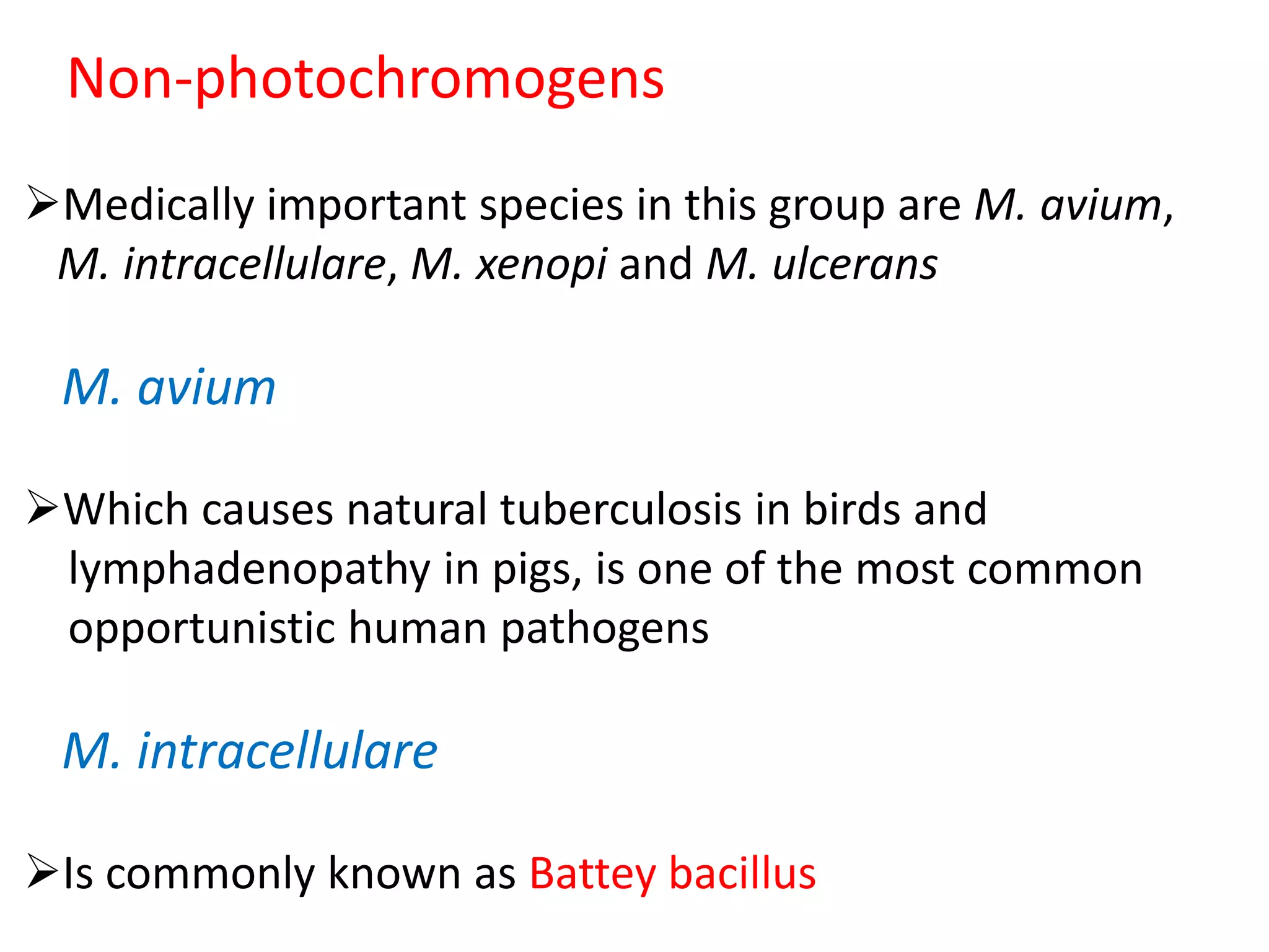 Non tuberculous mycobacteria | PPTX