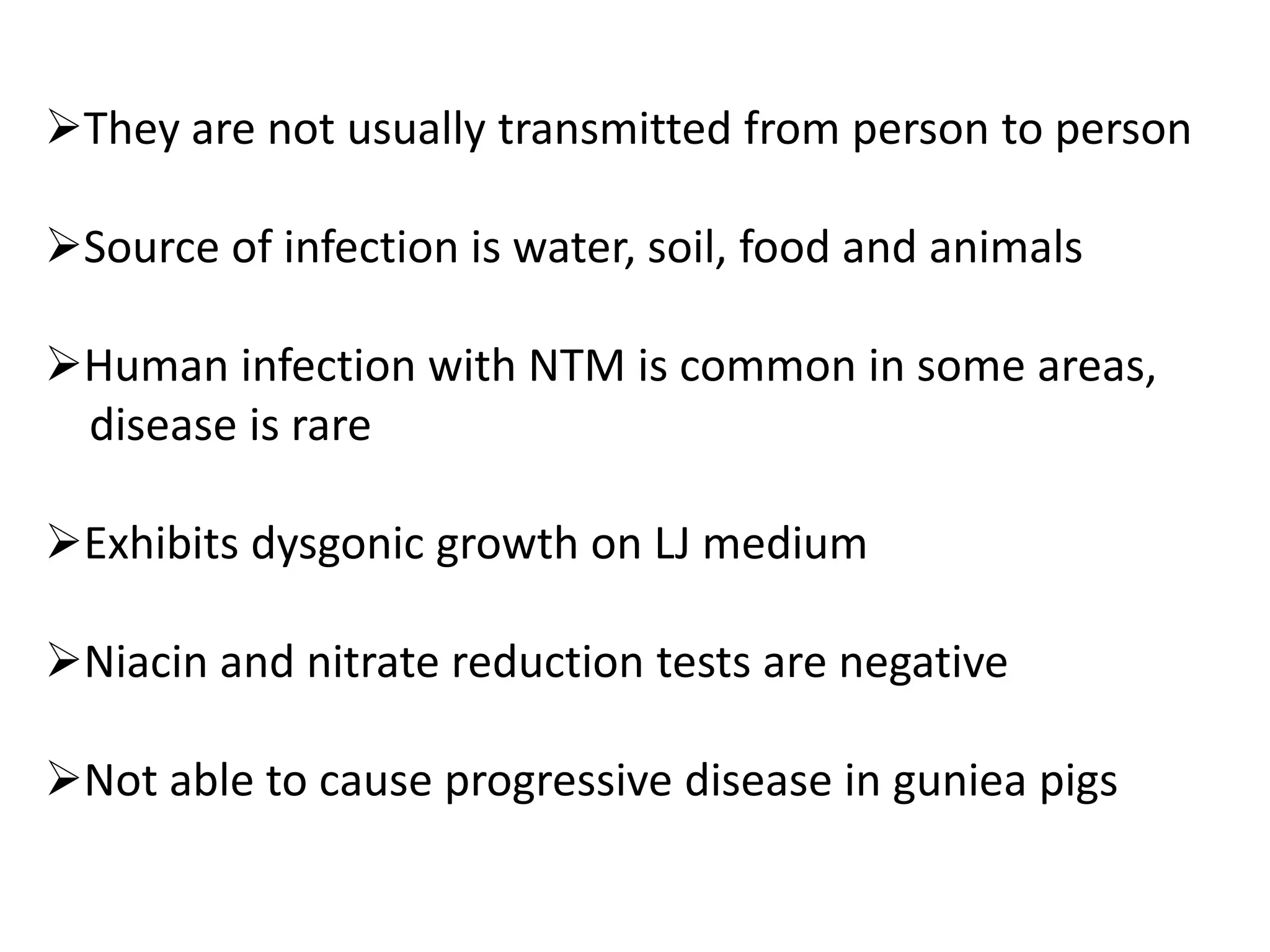 Non tuberculous mycobacteria | PPTX