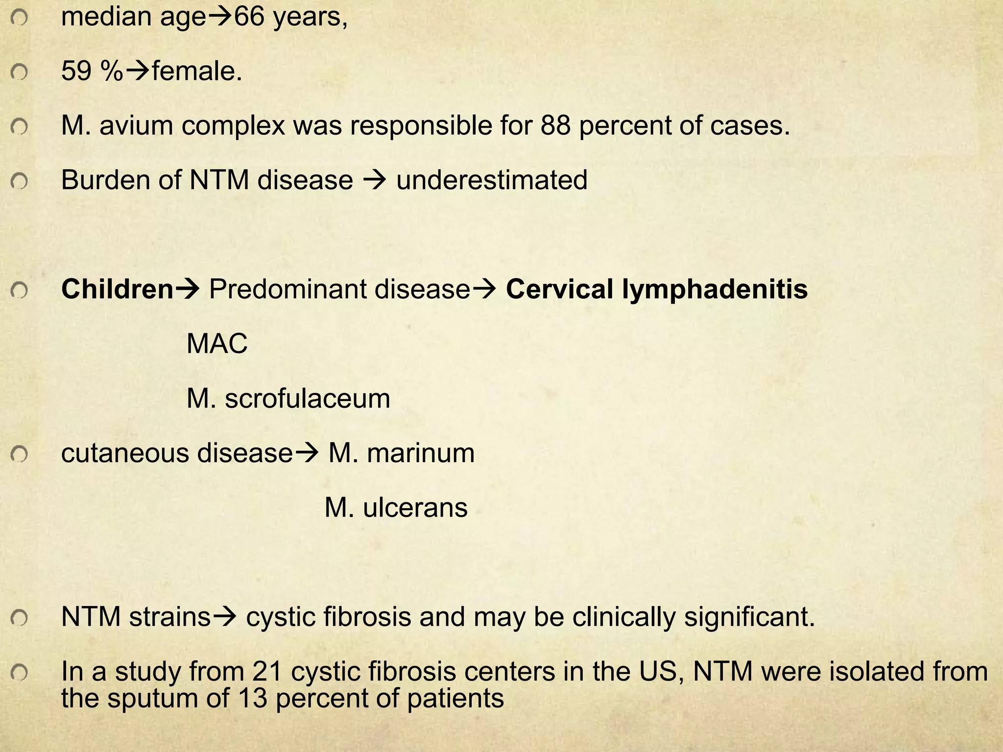 ATYPICAL MYCOBACTERIA | PPTX