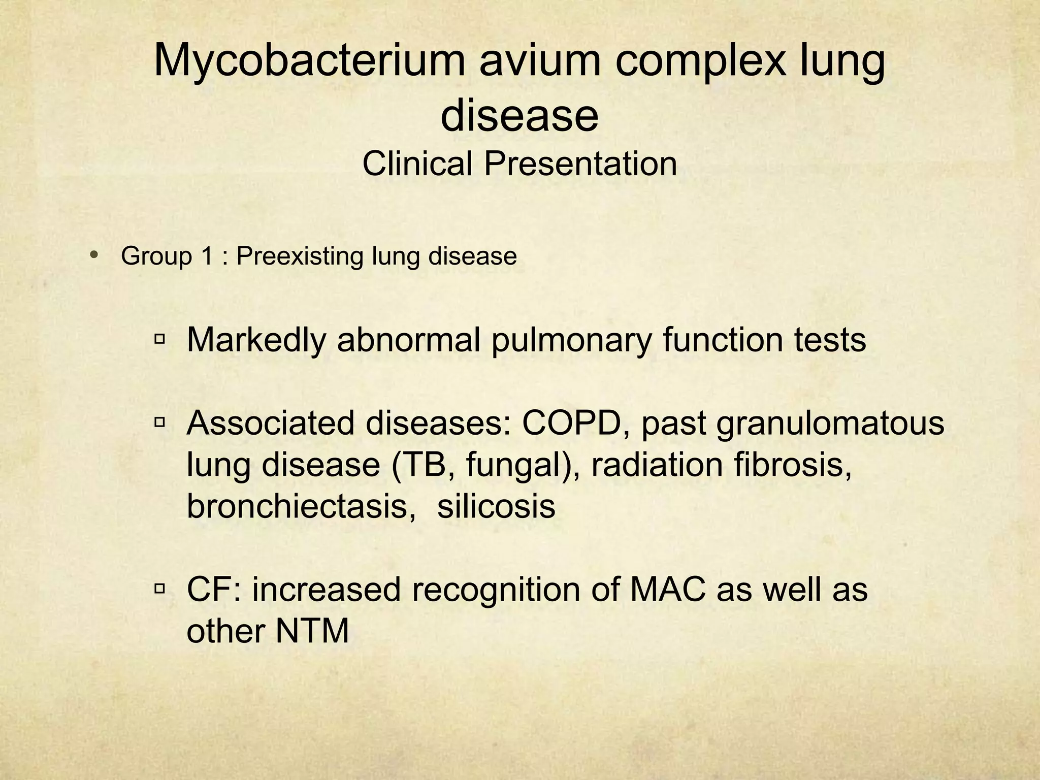 ATYPICAL MYCOBACTERIA | PPTX