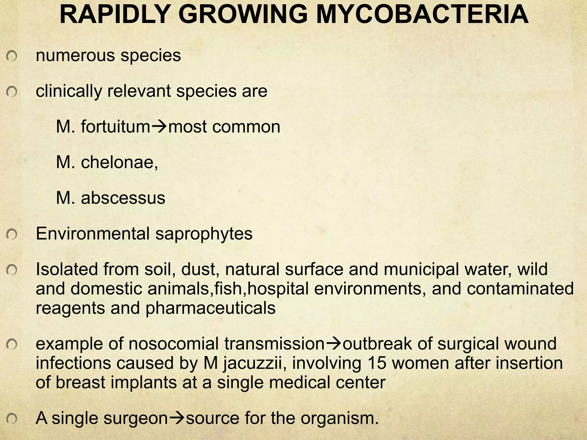 ATYPICAL MYCOBACTERIA | PPTX