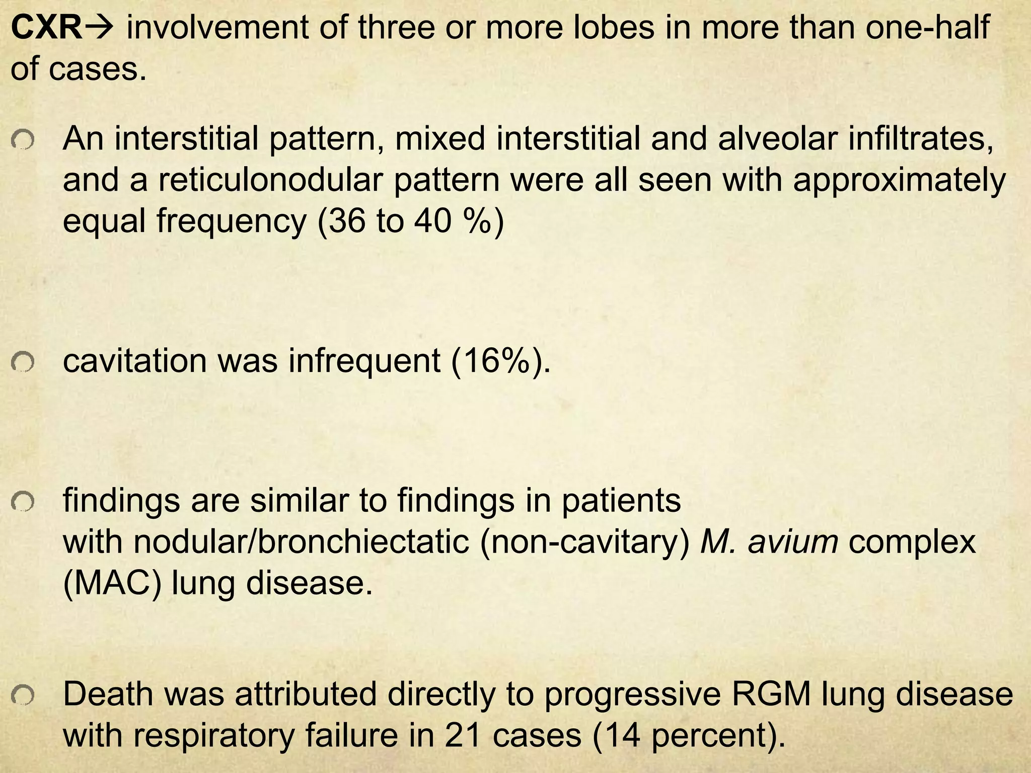ATYPICAL MYCOBACTERIA | PPTX