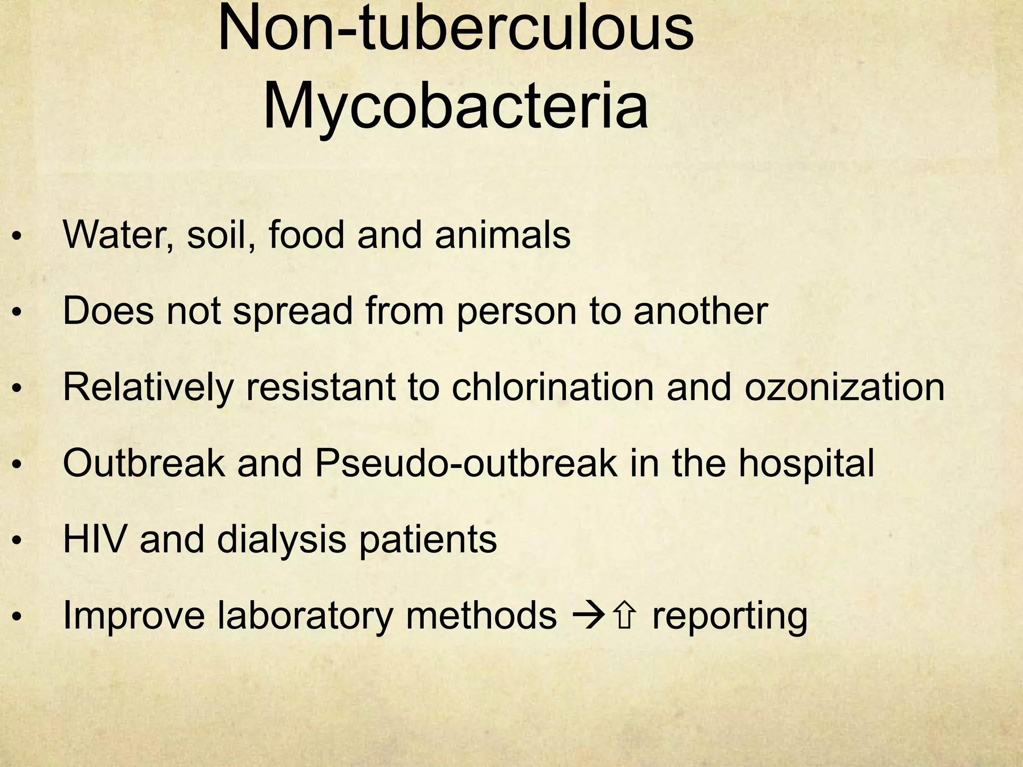 ATYPICAL MYCOBACTERIA | PPTX