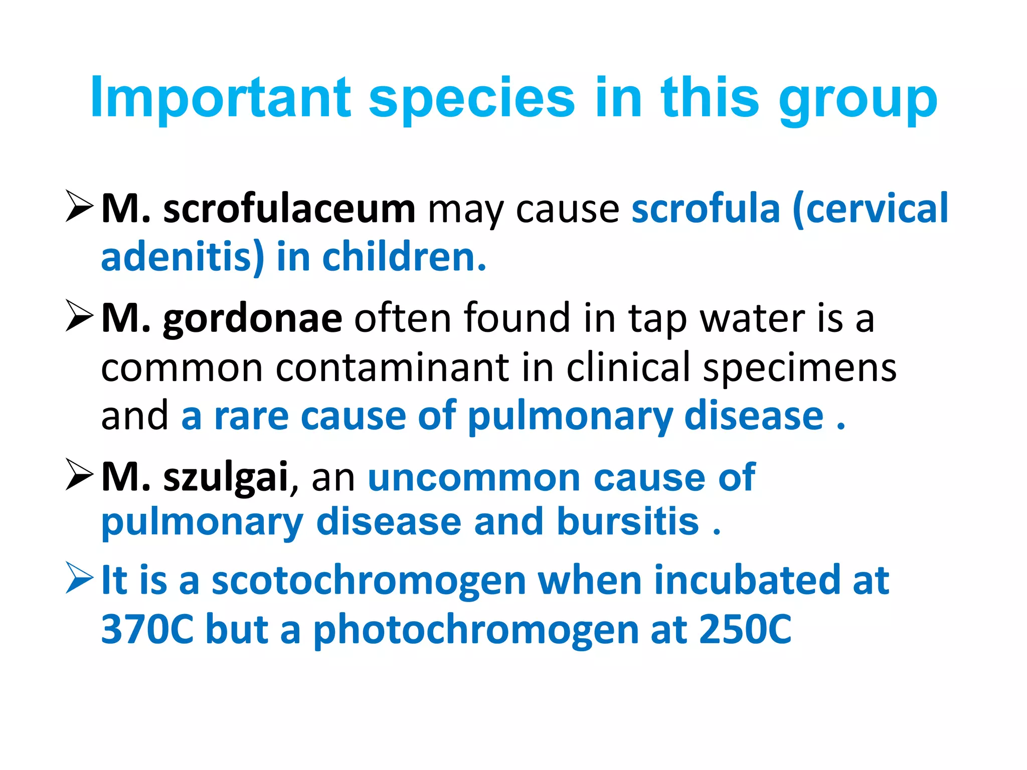 Non Tuberculous Mycobacteria | PPTX