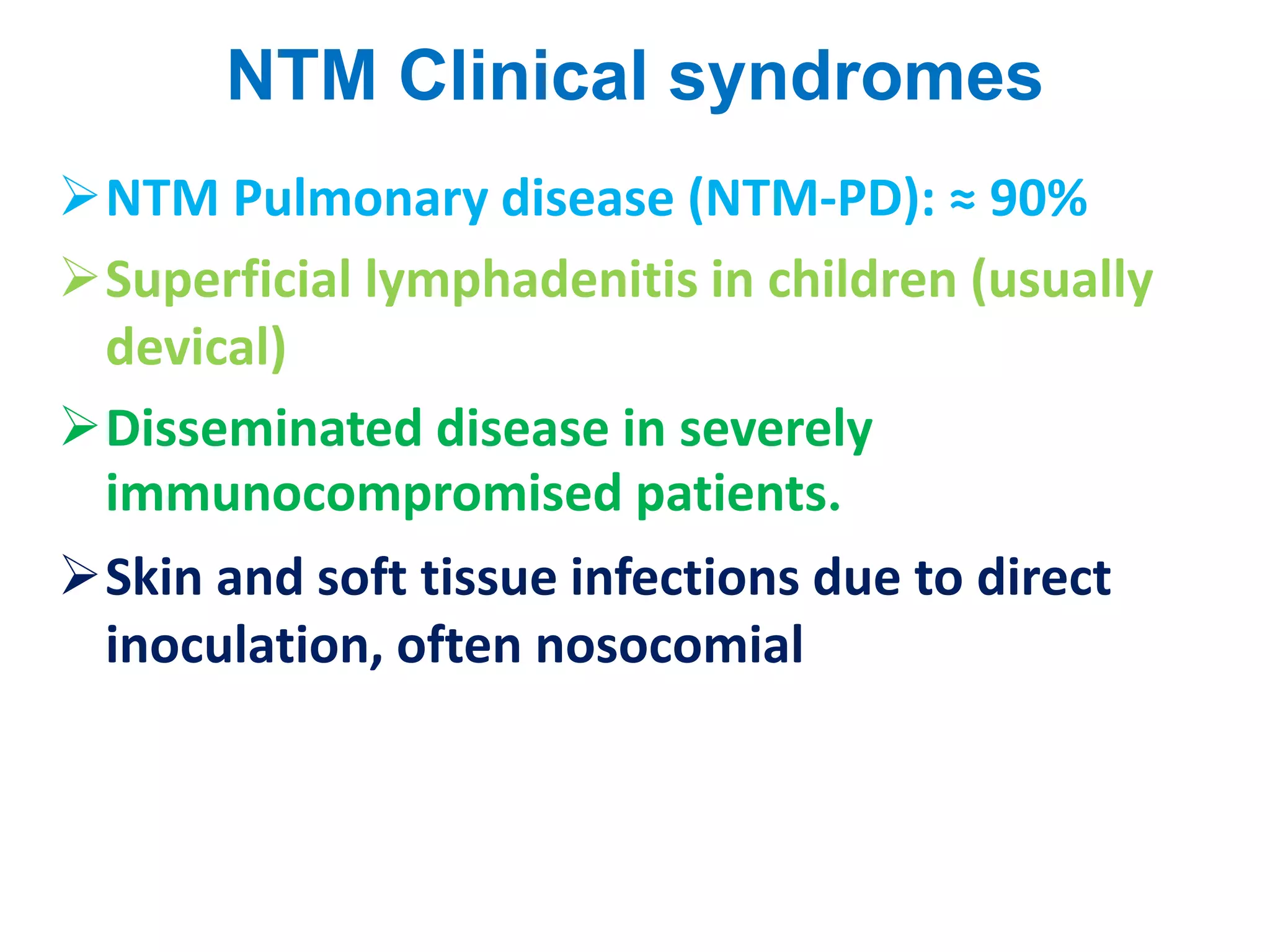 Non Tuberculous Mycobacteria | PPTX