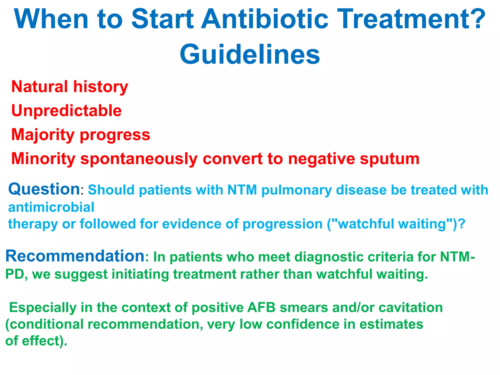 Non Tuberculous Mycobacteria | PPTX